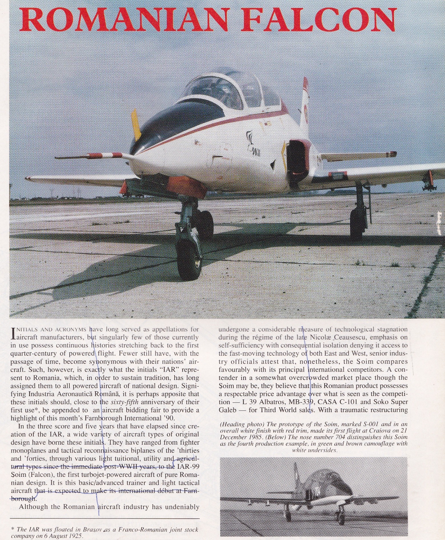 IAR IAR-99 Soim Article – All Aero